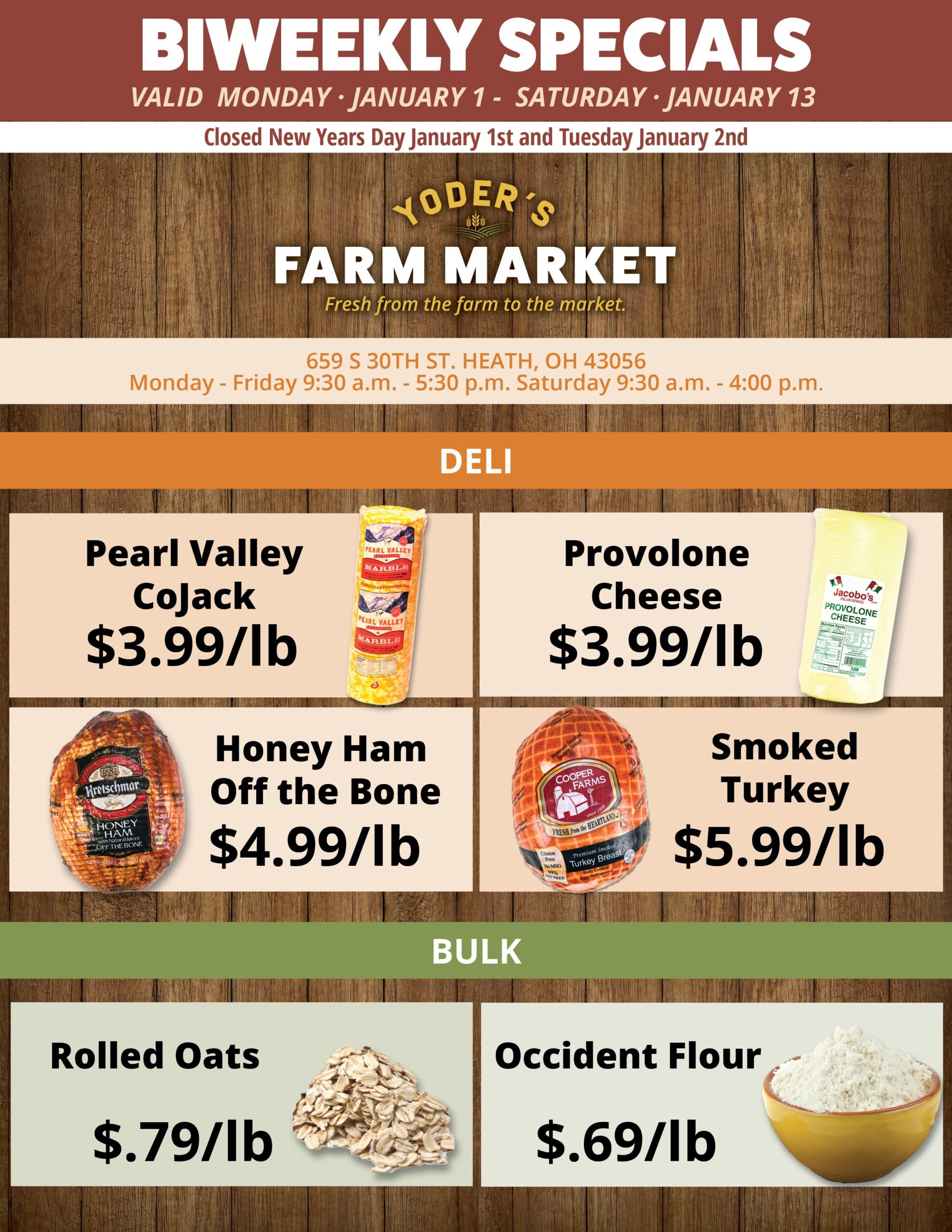 Specials & Bulk Food Deals at Yoder's Farm Market in Heath Ohio