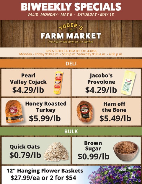 Specials & Bulk Food Deals at Yoder's Farm Market in Heath Ohio