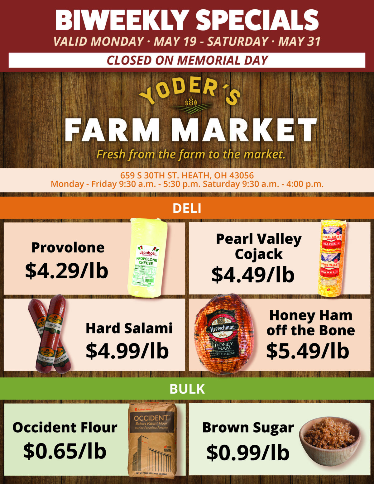 Specials & Bulk Food Deals at Yoder's Farm Market in Heath Ohio